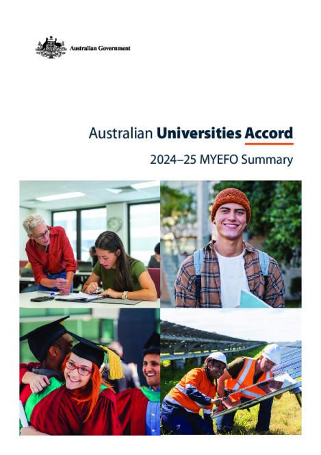 Australian Universities Accord: 2024-25 MYEFO Summary - Department of Education, Australian ...